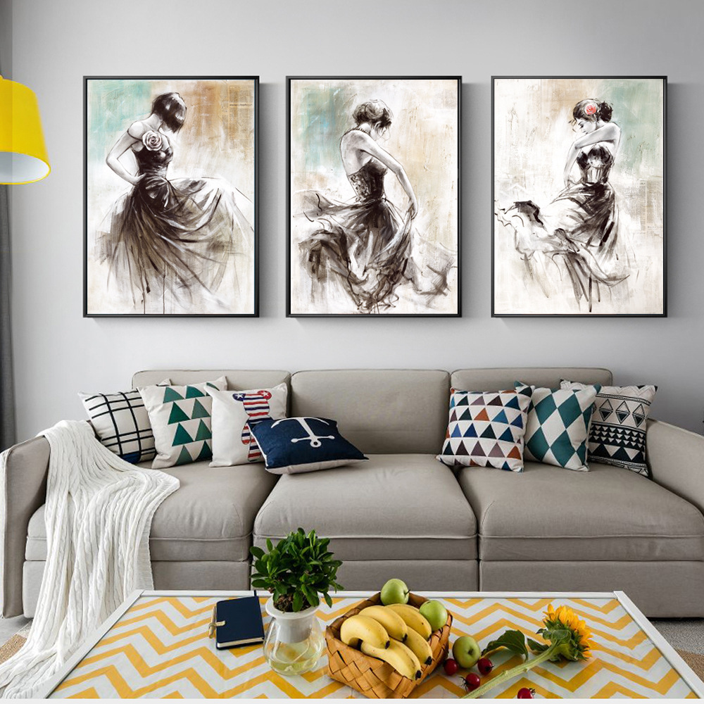 Abstract Art Deco Canvas Painting Core - Honest FulPhilment | eCommerce ...