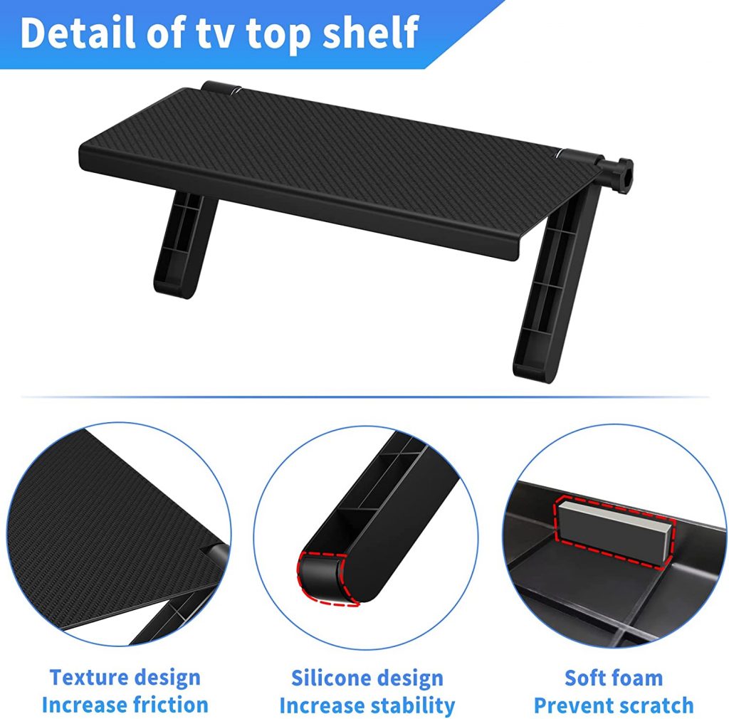 Adjustable Computer Shelf Monitor Shelf for Storage TV Screen Top shelf ...